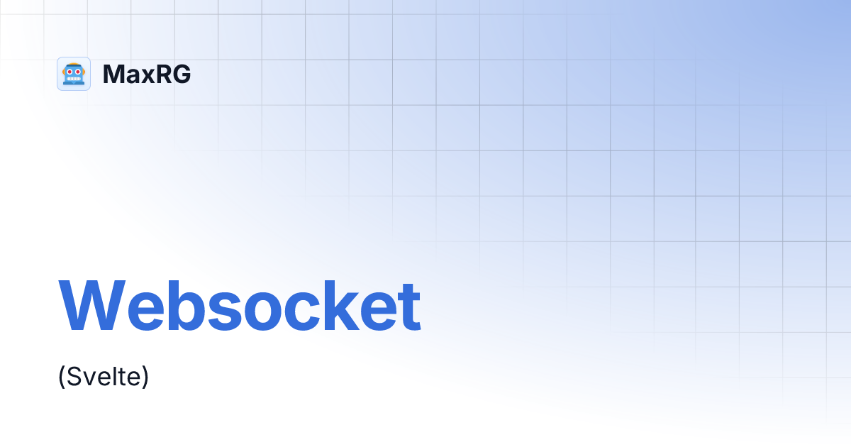Websocket | MaxRG